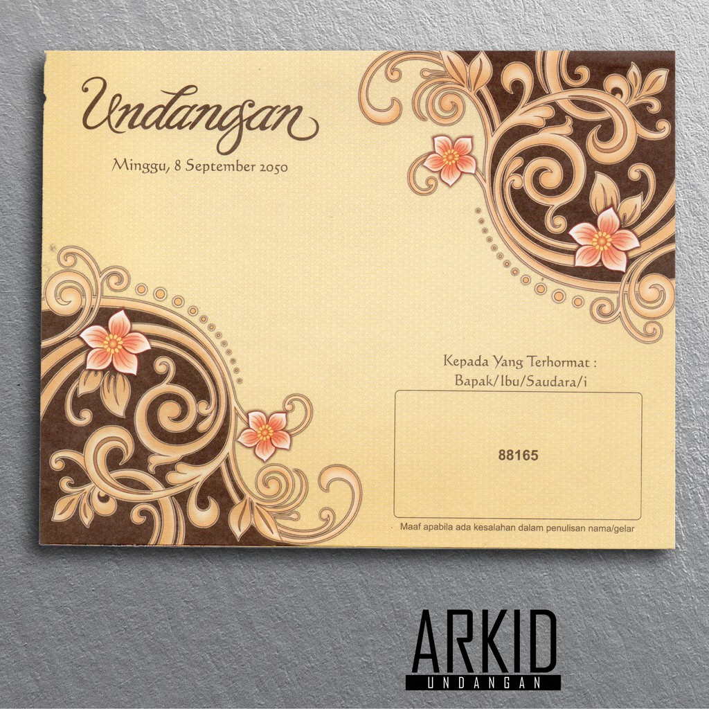 Jual Undangan pernikahan, desain batik | Shopee Indonesia