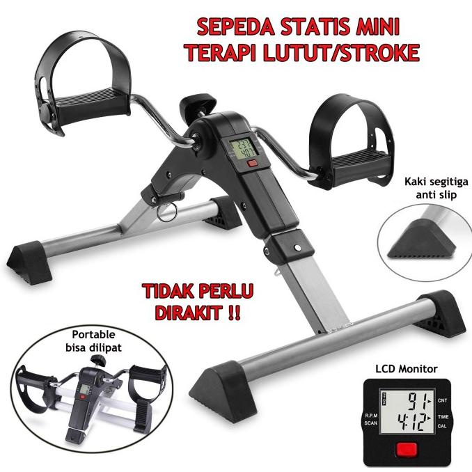 Jual SEPEDA STATIS MINI PORTABLE TERAPI KAKI SENDI TULANG LUTUT STROKE ...