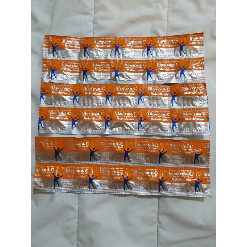 Jual Bionicom C Multivitamin Strip isi 10 tablet | Shopee Indonesia