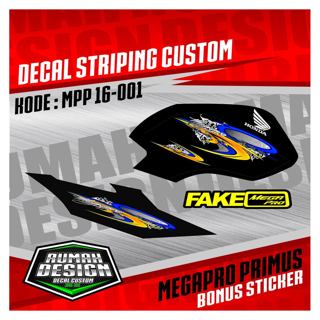Jual DECAL STICKER STRIPING HONDA MEGAPRO PRIMUS 16 | Shopee Indonesia