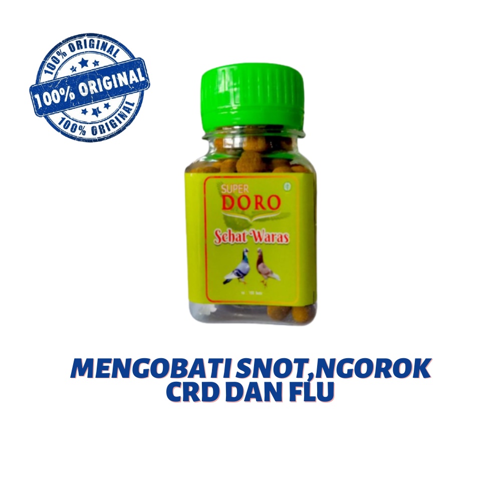 Jual Jamu merpati snot / sakit SUPER DORO SEHAT WARAS 100 butir ...