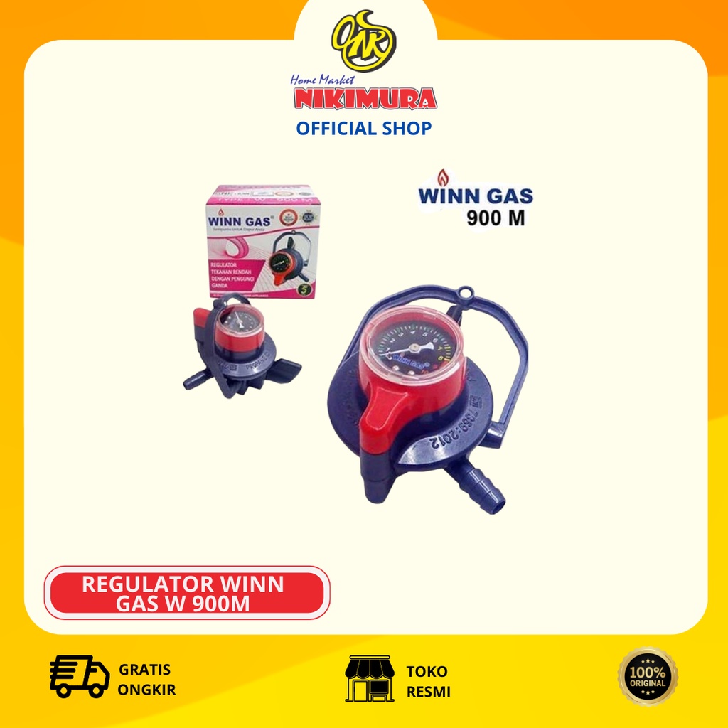 Jual Regulator Winn Gas Tekanan Rendah W900 Pengunci Ganda - W 900 M ...