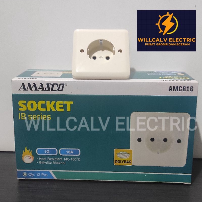 Jual AMASCO STOP KONTAK ARDE INBOW / STOP KONTAK IB AMASCO TANAM TEMBOK ...