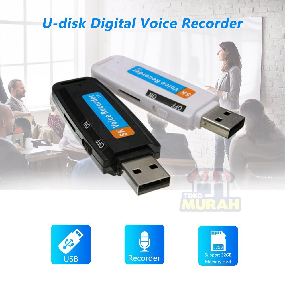 Jual SK USB VOICE RECORDER with Memory Card Slot alat perekam suara ...