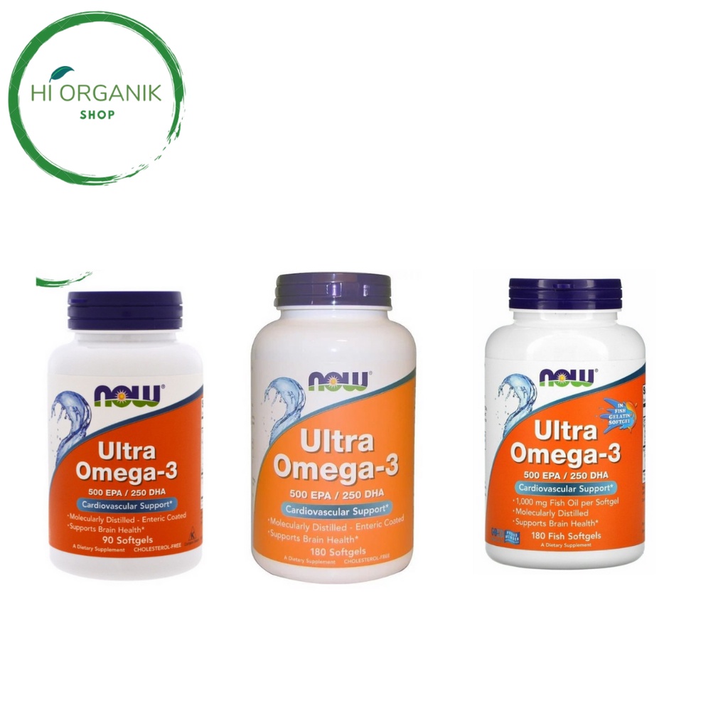 Jual Now Foods Food Ultra Omega-3 500 EPA / 250 DHA 90 Softgel ; Ultra Omega-3 500 EPA / 250 DHA ...