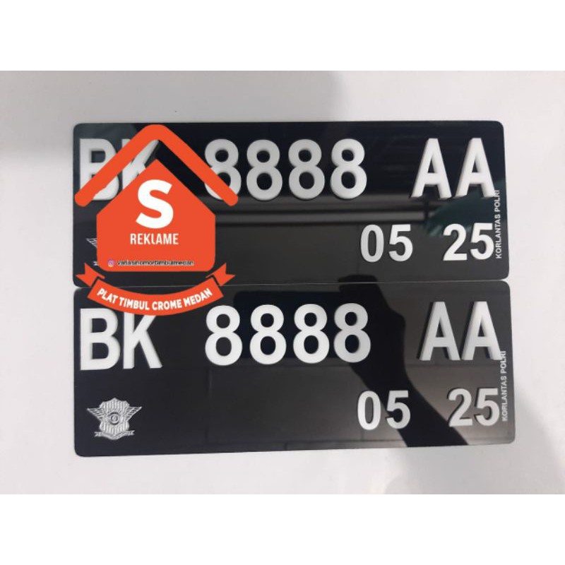 Jual Plat Sepeda Motor Timbul Putih | Shopee Indonesia