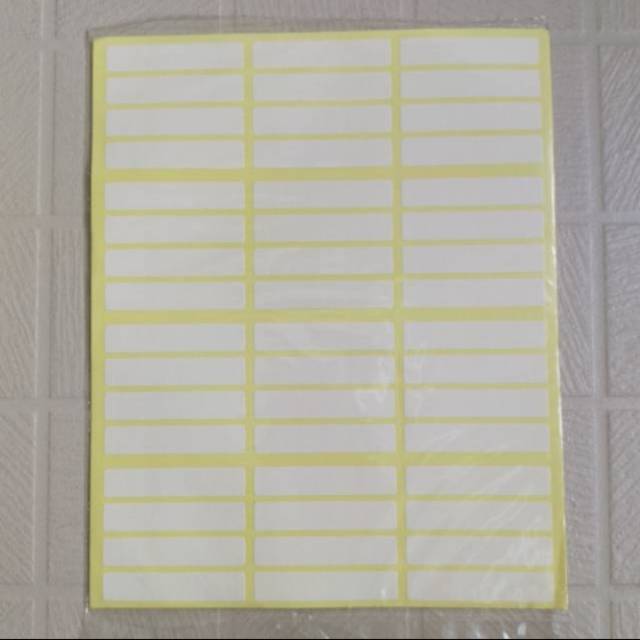 Jual Label Stiker No.126 ( 10x50mm ) 1Pak Isi 10 Lembar | Shopee Indonesia