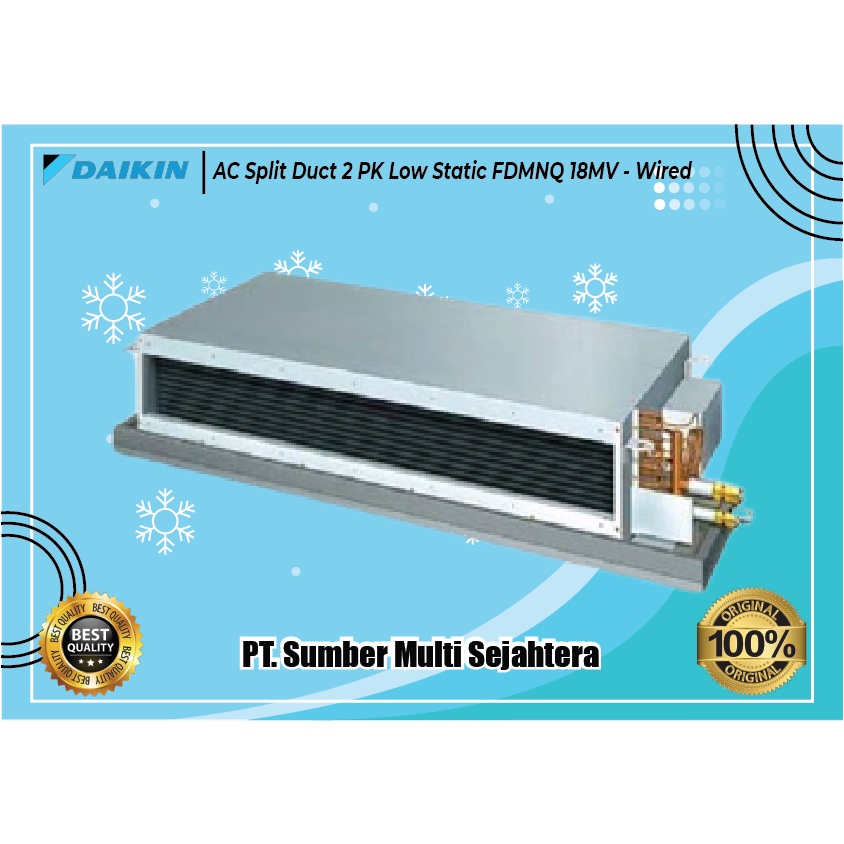 Jual AC Split Duct Daikin 2 PK Low Static FDMNQ 18MV - Wired | Shopee Indonesia