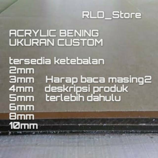 Jual Akrilik Bening 2mm Lembaran Custom ( Acrylic Sheet ) | Shopee ...