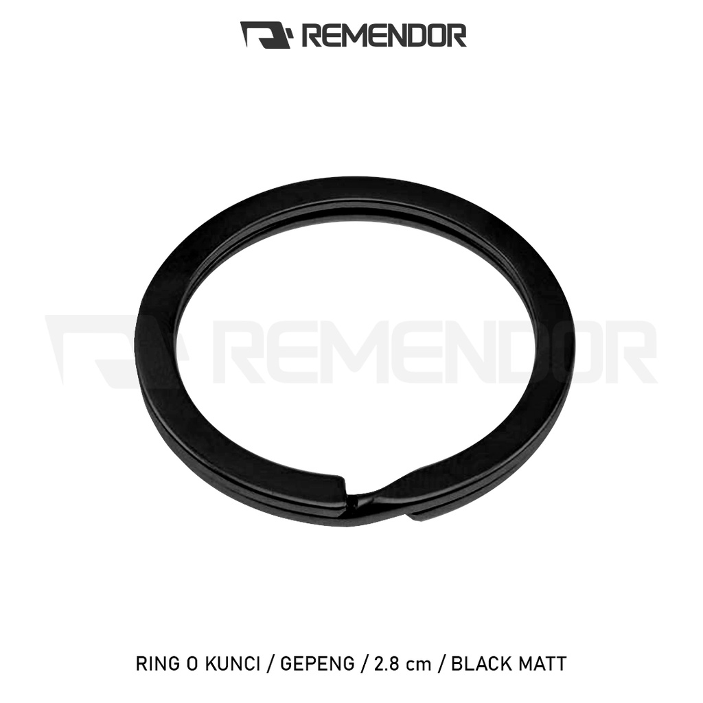 Jual REMENDOR Ring O Gantungan Kunci Keychain Gepeng 25mm 2.5cm BLACK ...