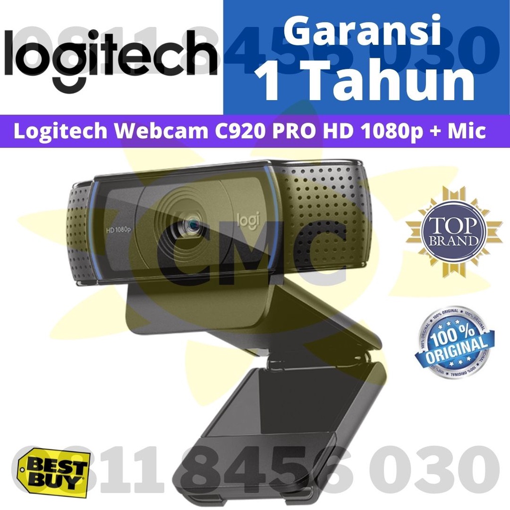 Jual WEBCAM LOGITECH C920 PRO 1080P HD WEB CAM LOGITECH C920 PRO TIPE ...