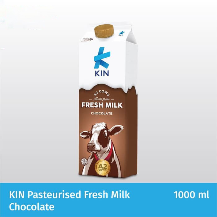 Jual 2 PIECES KIN CHOCOLATE FRESH MILK PASTEURISED 1000 ML - SUSU KIN COKLAT | Shopee Indonesia