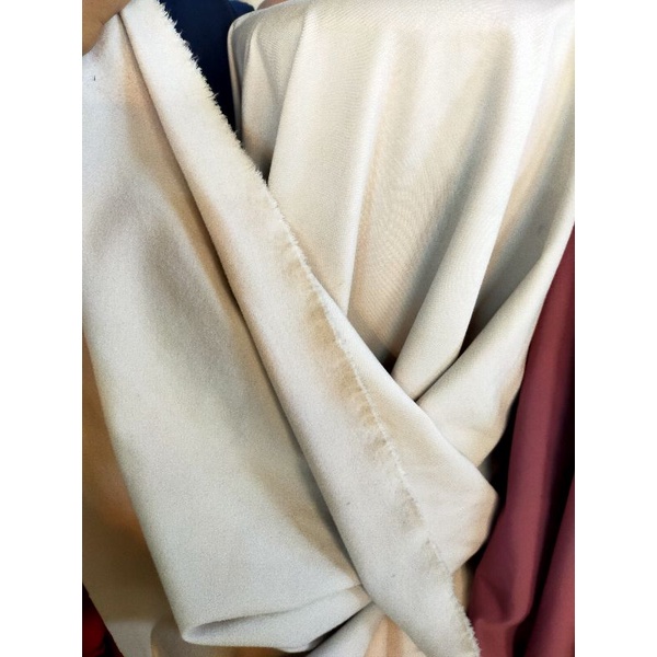 Jual Bahan Interlok stretch. Kain Suede Interlock Tebal. Interlock ...