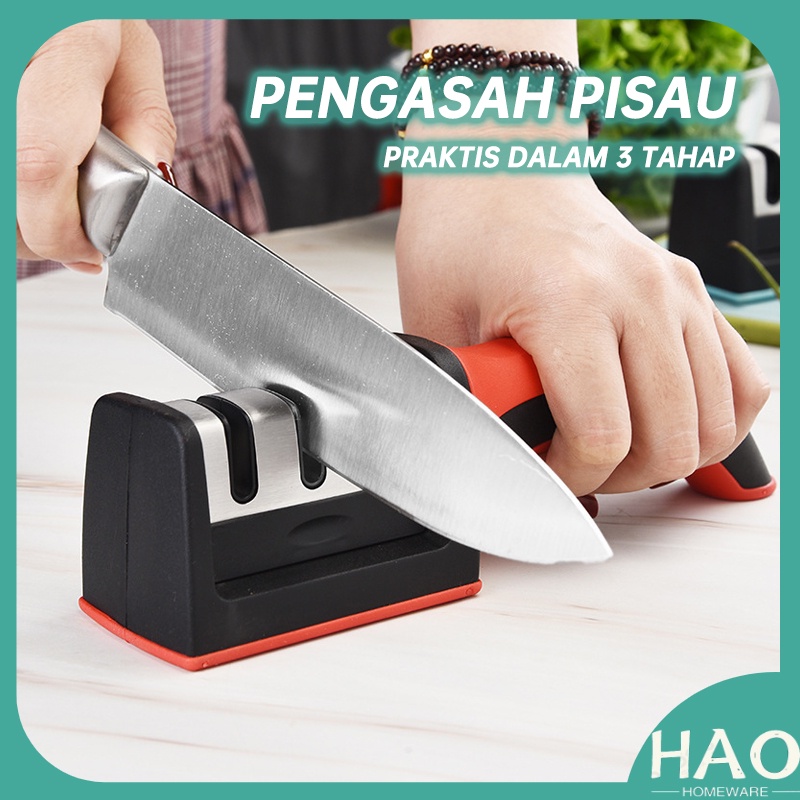 Jual ALAT PENGASAH PISAU GUNTING / PENAJAM PISAU 3 TAHAP ASAHAN SHARPENER | Shopee Indonesia