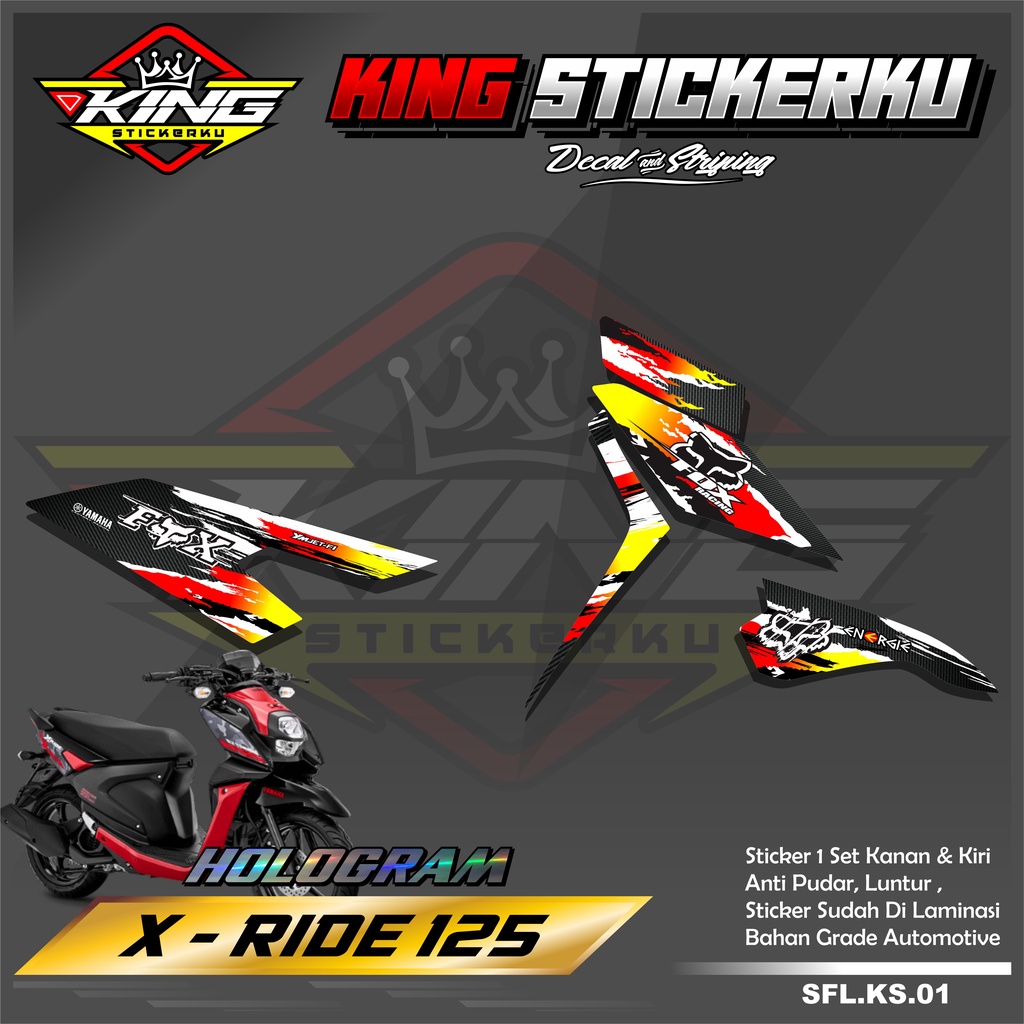 Jual Stiker X Ride 125 - Decal Stiker Striping Standar X Ride 125 Motif ...