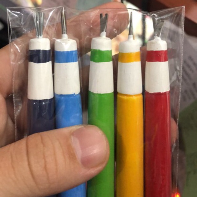 Jual Alat kerik crayon merek gores ada 5 mata made in bandung | Shopee ...