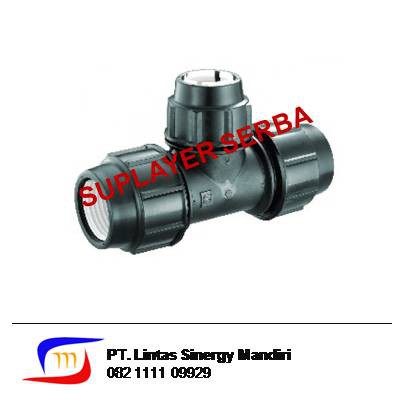 Jual Reducer tee / unequal compression fitting 32mm x 20mm (1" x 1/2 ...