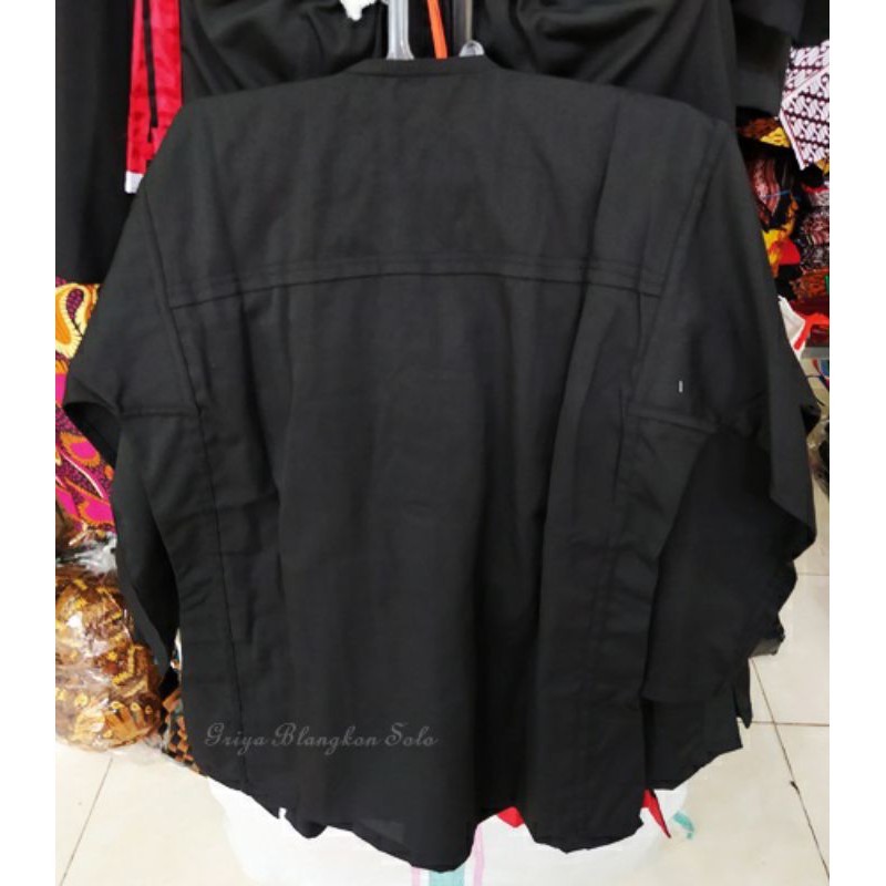 Jual Baju Surjan Hitam Polos | Shopee Indonesia