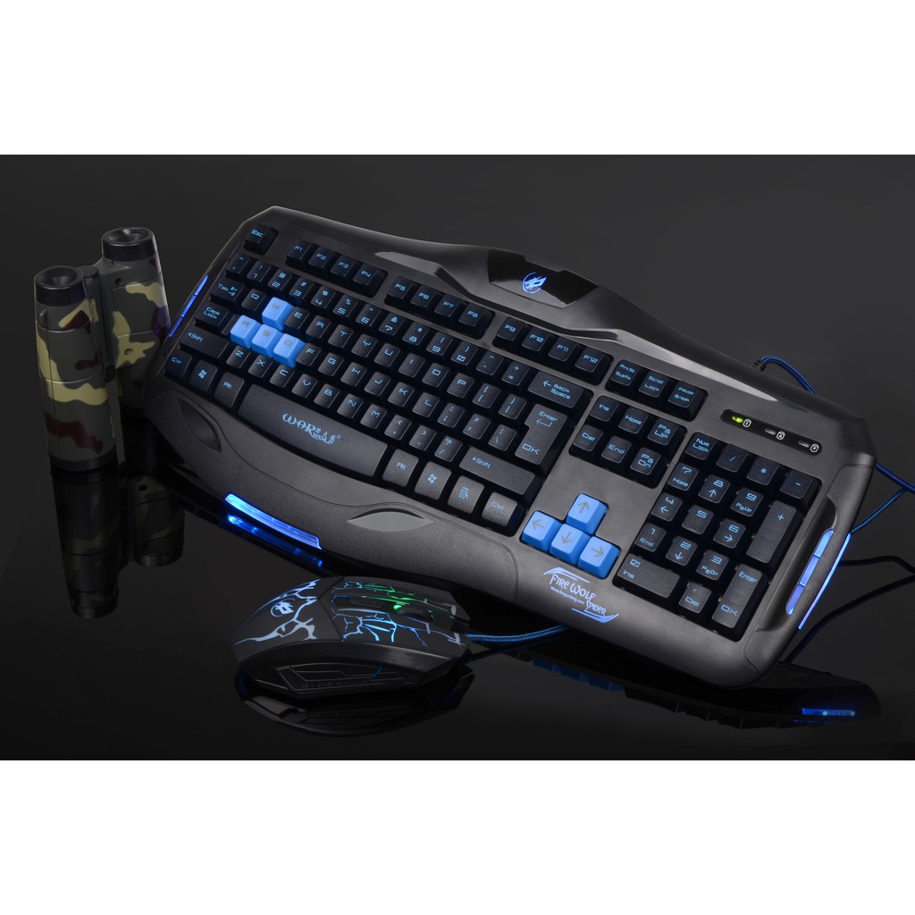 Jual Perangkat KEYBOARD MOUSE GAMING WARWOLF KM-780/keyboard gaming ...