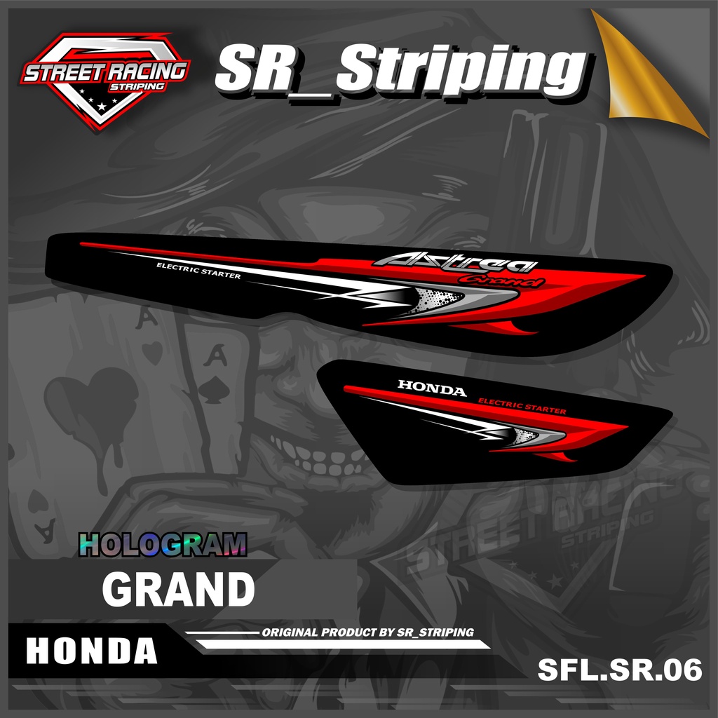 Jual Stiker Sticker Striping Variasi Astrea Grand / Legenda Premium Racing SR.06 | Shopee Indonesia