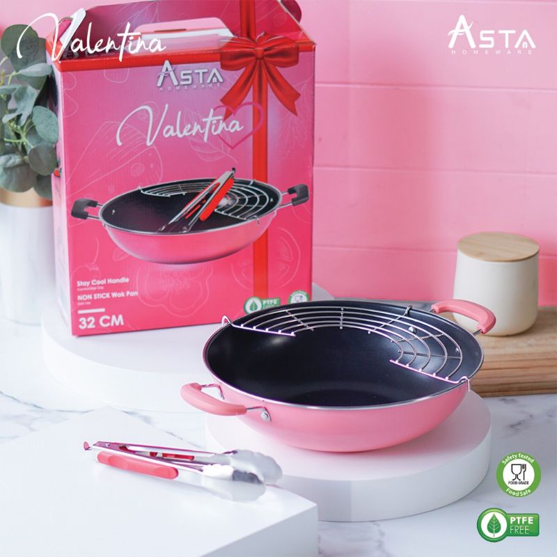Jual Asta valentina pan set / cookware set 3pcs /Wajan antilengket ...