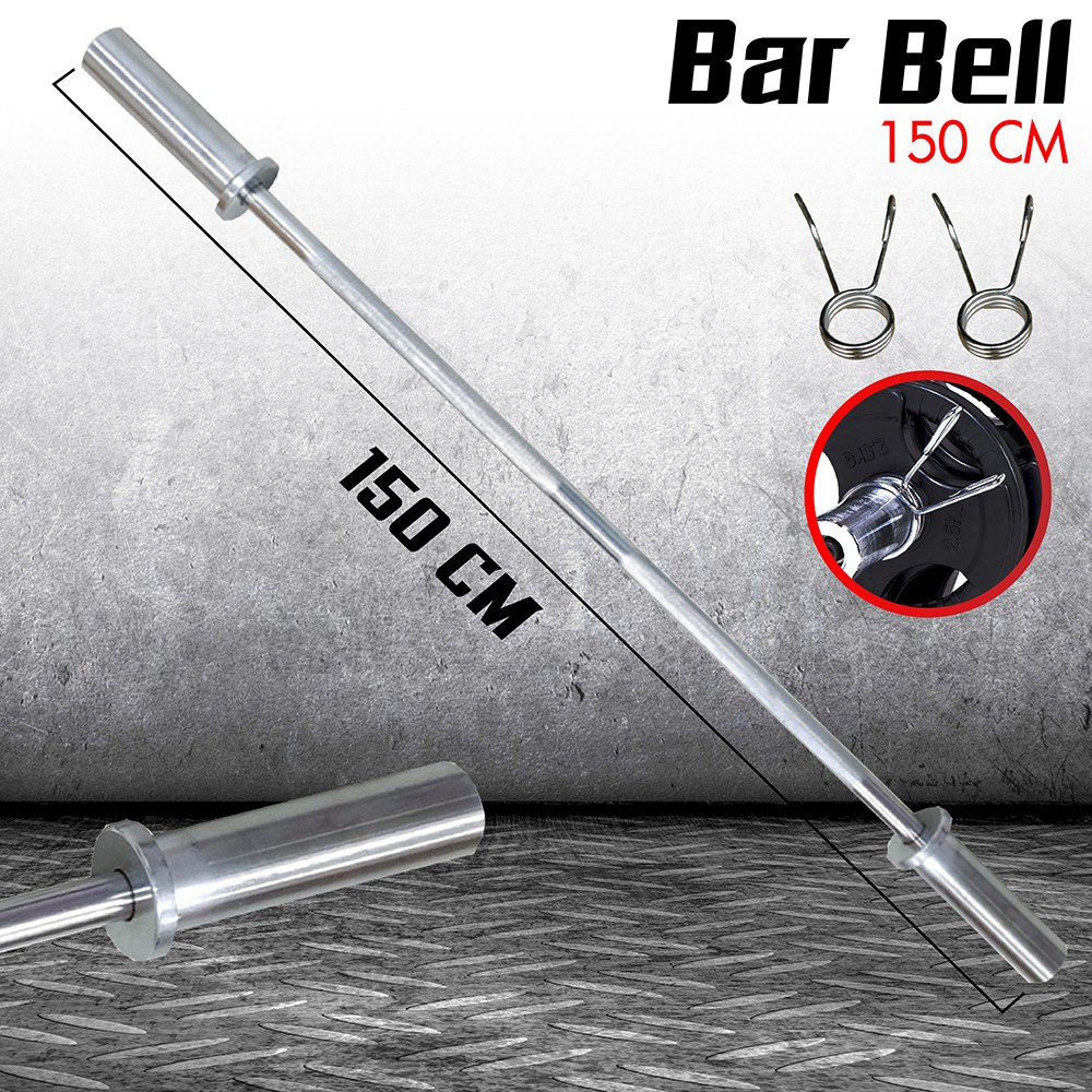 Jual HTD Sport Stick Barbel Rod 150cm dan 180cm Free Weight Plate ...