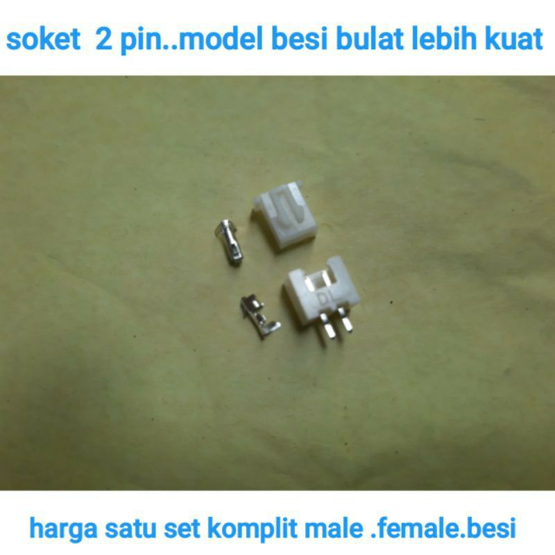 Jual soket 2 pin 10set original | Shopee Indonesia