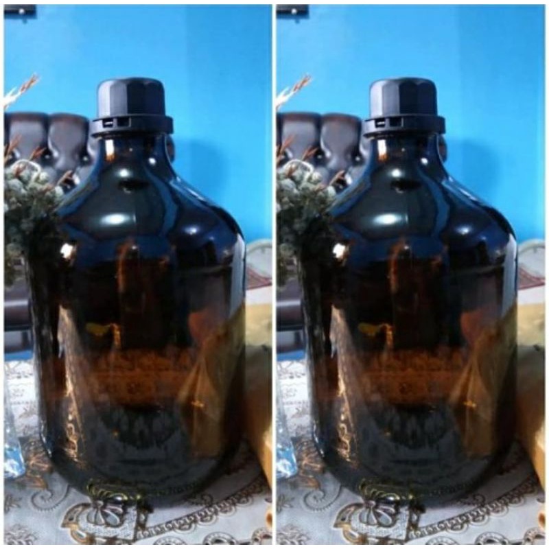 Jual Botol Kaca 2.5 liter Botol kaca Hitam | Shopee Indonesia