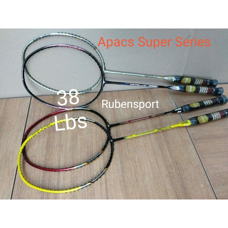 Jual Raket Badminton Apacs Super Series Master 38 Lbs Original + pasang ...