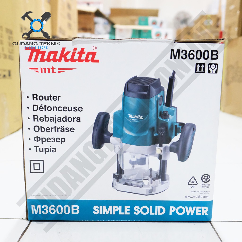 Jual Makita M3600B / Mesin Profil Kayu 12mm Makita M 3600B - Mesin ...