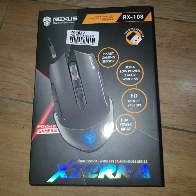 Jual Mouse Gaming Wireless Rexus Xierra RX108 | Shopee Indonesia
