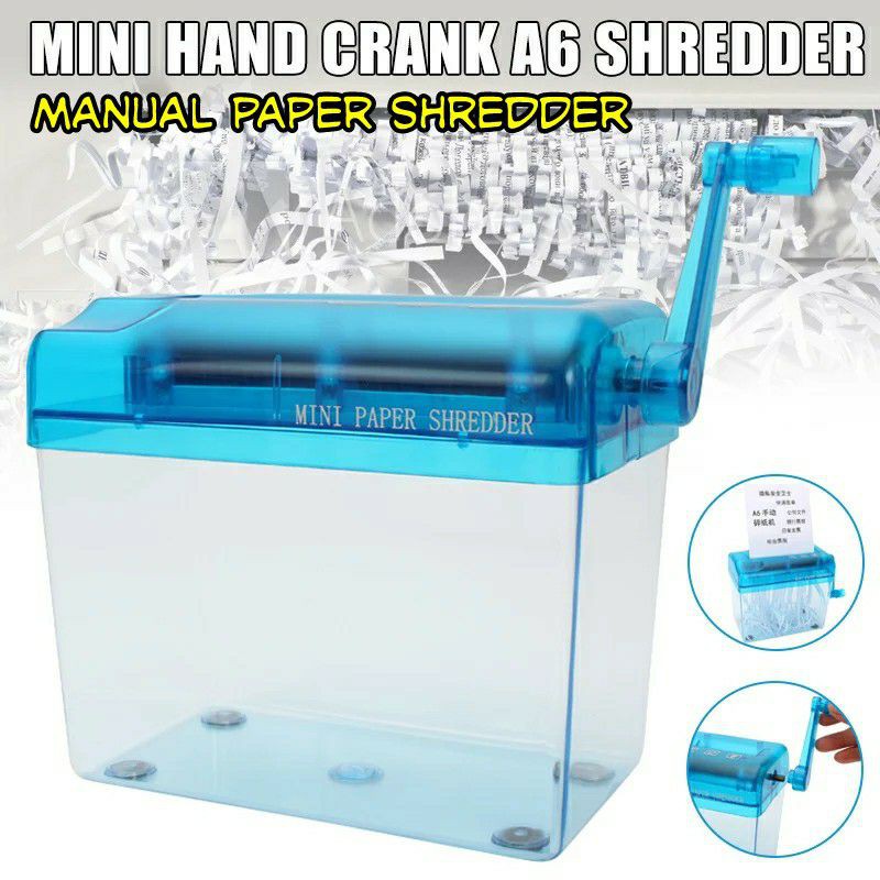 Jual penghancur pencacah kertas nota bon faktur A6 portable paper ...