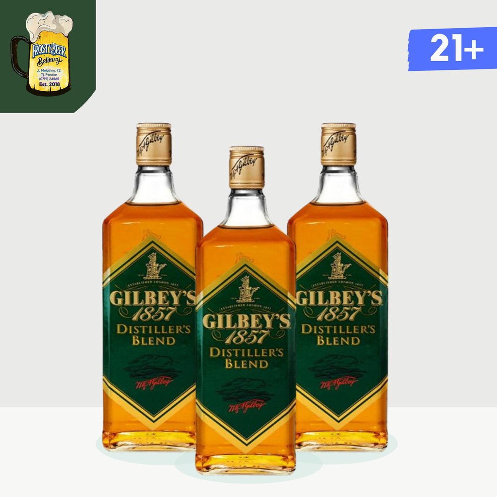 Jual Gilbeys Distiller's Blend Whisky 43% 700 ml - Gilbey's | Shopee ...