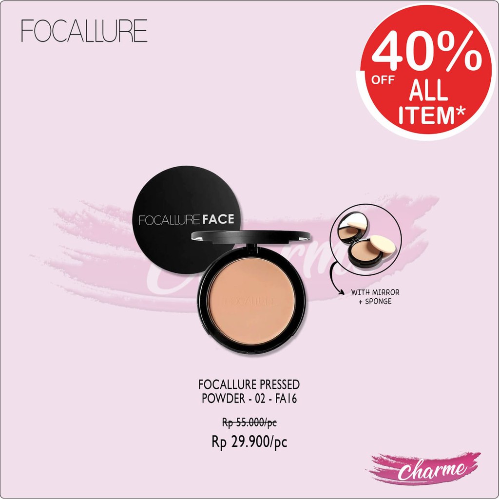 Jual (READY & ORI!) Focallure Pressed Compact Powder FA16 / Bedak Padat ...