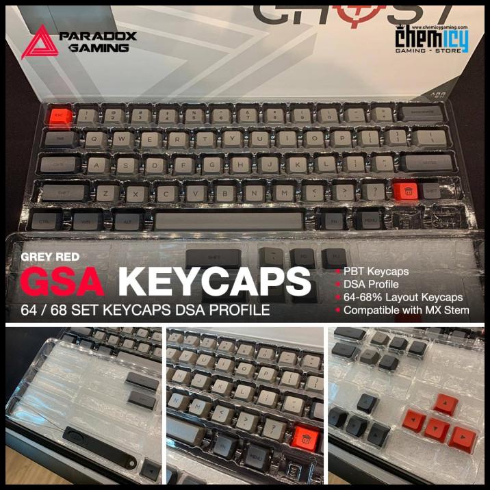 Jual Paradox Gaming Gsa 64 / 68 Set Keycaps Keyboard Dsa Profile ...