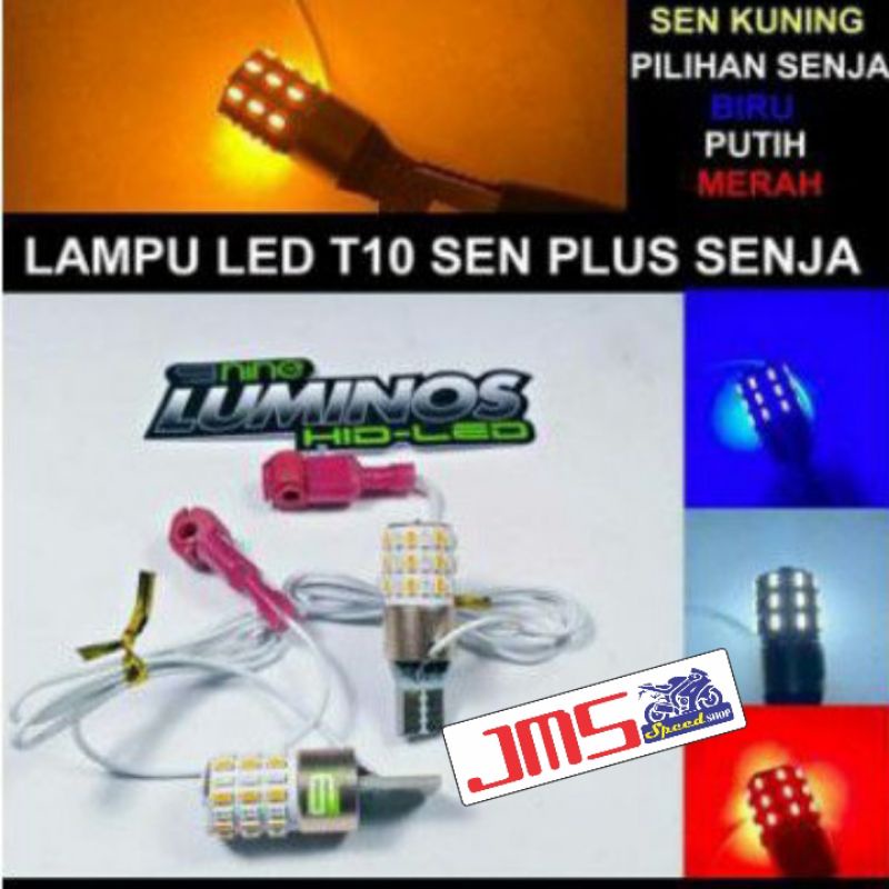 Jual lampu bohlam sen plus senja led 9nine luminos led warna biru merah ...