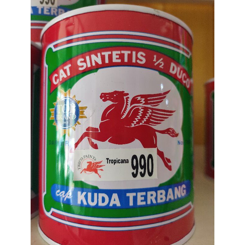 Jual Cat kuda terbang 1kg synthetic gloss paint/cat kuda dan besi ...