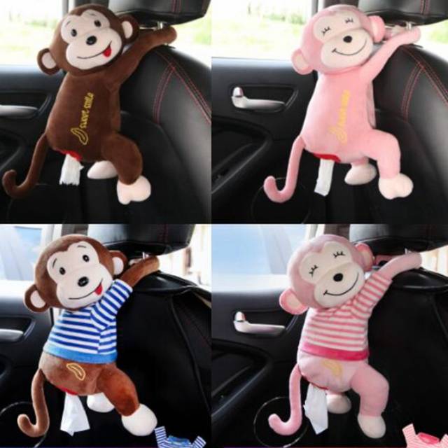 Jual Tempat/Cover Tissue Tisu Monkey Monyet Armrest Mobil Bahan Premium ...