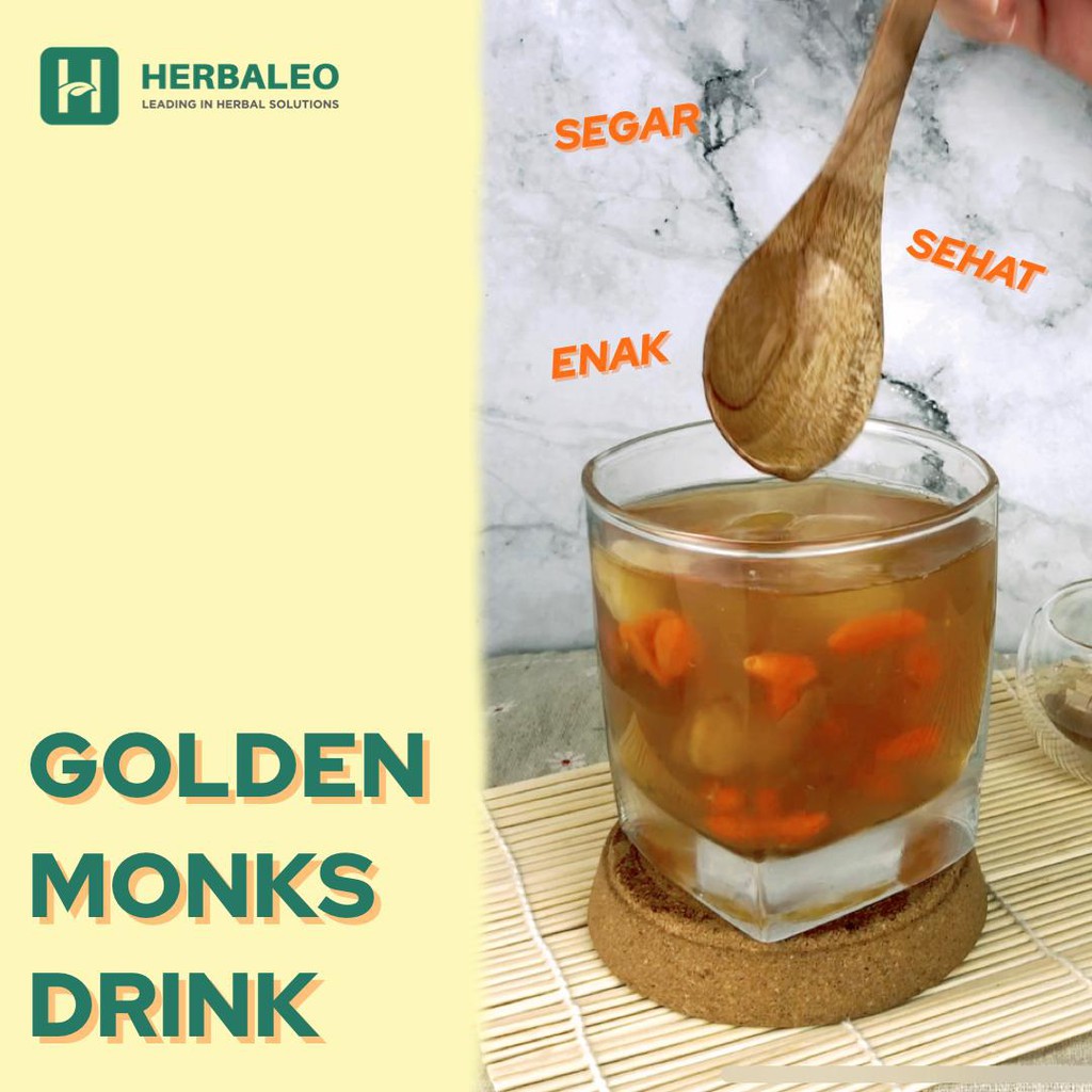 Jual Herbaleo Golden Monk Drink Minuman Herbal Healthy Drink ...