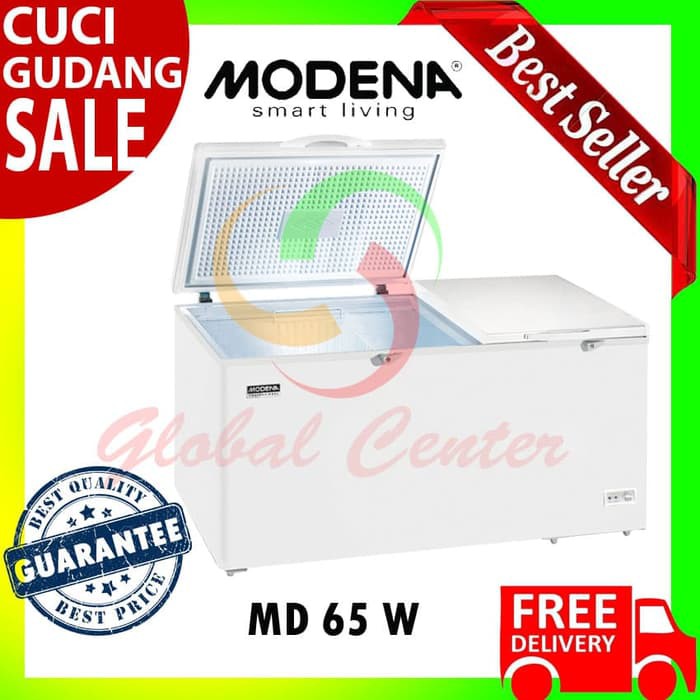 Jual Md 65 W Chest Freezer Modena 650 Liter Original Garansi Resmi ...
