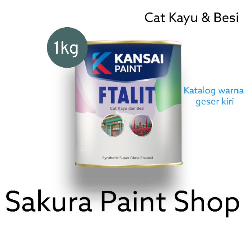 Jual Kansai Ftalit Cat kayu dan Besi Gloss 1kg | Shopee Indonesia