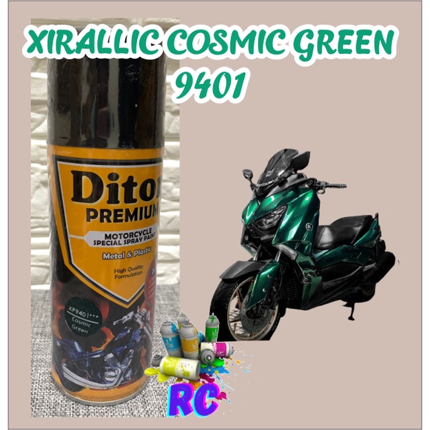 Jual Cat semprot Diton premium 9401 xirallic cosmic green | Shopee ...