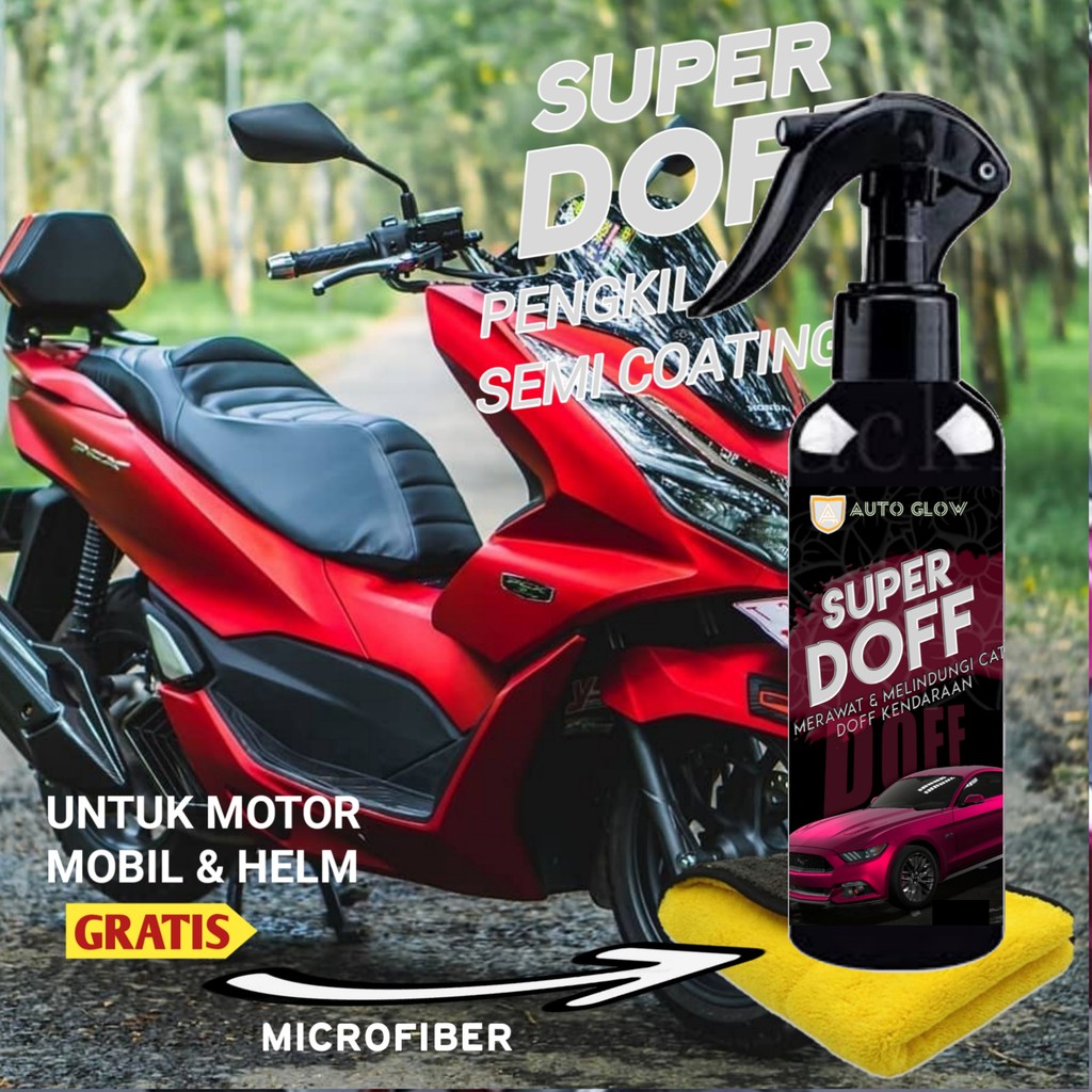 Jual Super Doff 100ml Bonus Lap Microfiber Pengkilap Body Motor Doff ...