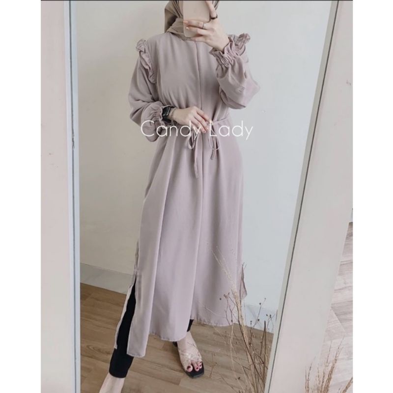 Jual TUNIK POLOS MOSCREPE REMPEL BUSUI FRIENDLY ANSILA | Shopee Indonesia