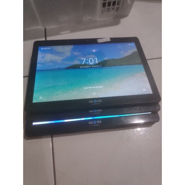 Jual Tablet GoIce ram 3/64gb 4g layar 10inch mulus Minus retak kaca Dan ...