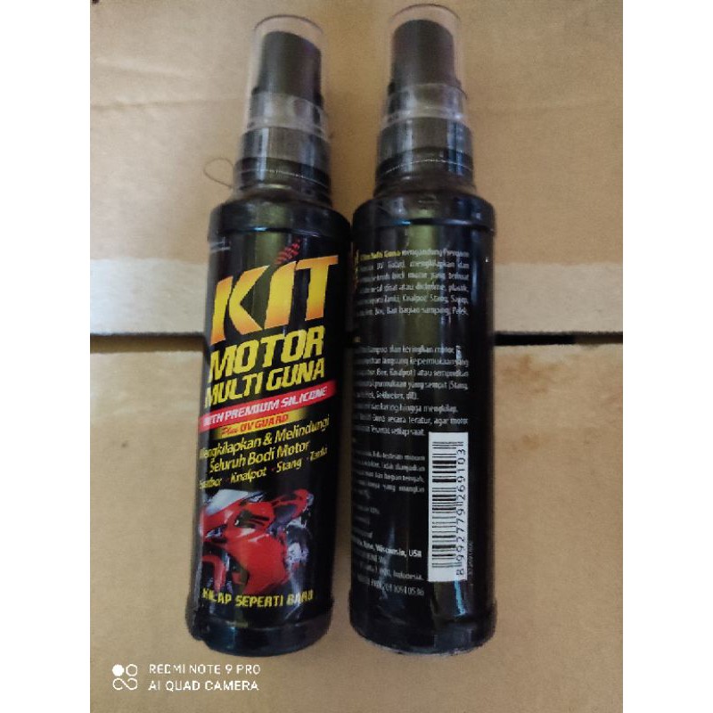 Jual kit spray 100 ml multiguna pengkilap body motor mobil 100% ...