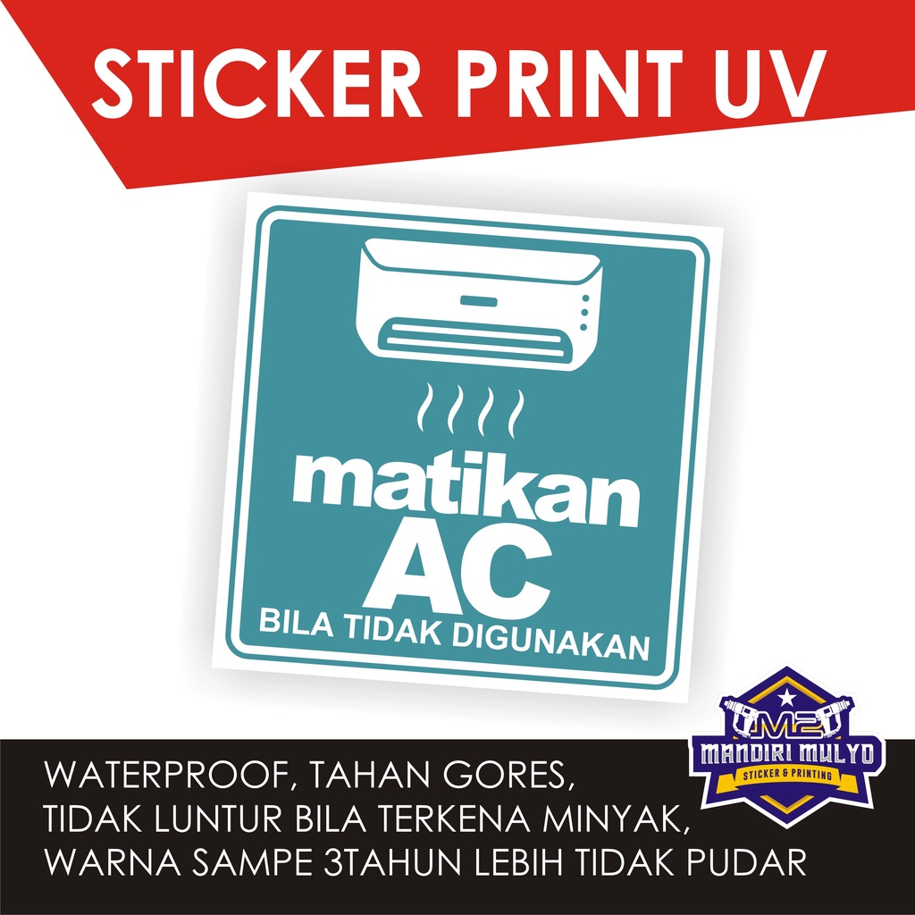 Jual STICKER SIGN MATIKAN AC | Shopee Indonesia