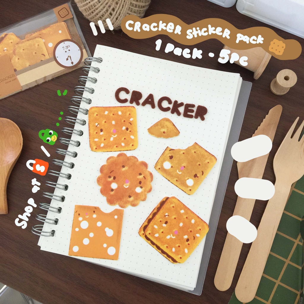 Jual Crackers sticker pack - planner sticker | Shopee Indonesia