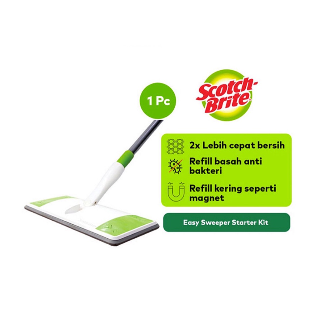 Jual 3M Scotch Brite Easy Sweeper Plus Lap Pel Sapu Serbaguna | Shopee ...