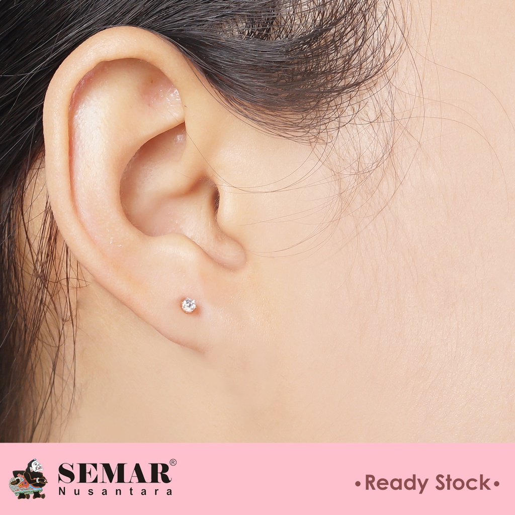 Jual Anting Emas Tindik Solitaire Desi Gold 17K Semar Nusantara ...